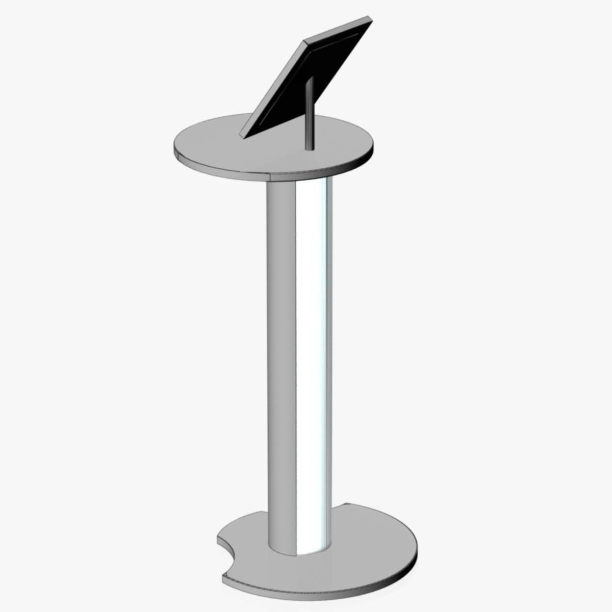 Lectern 2 stand with ipad free 3D model | CGTrader