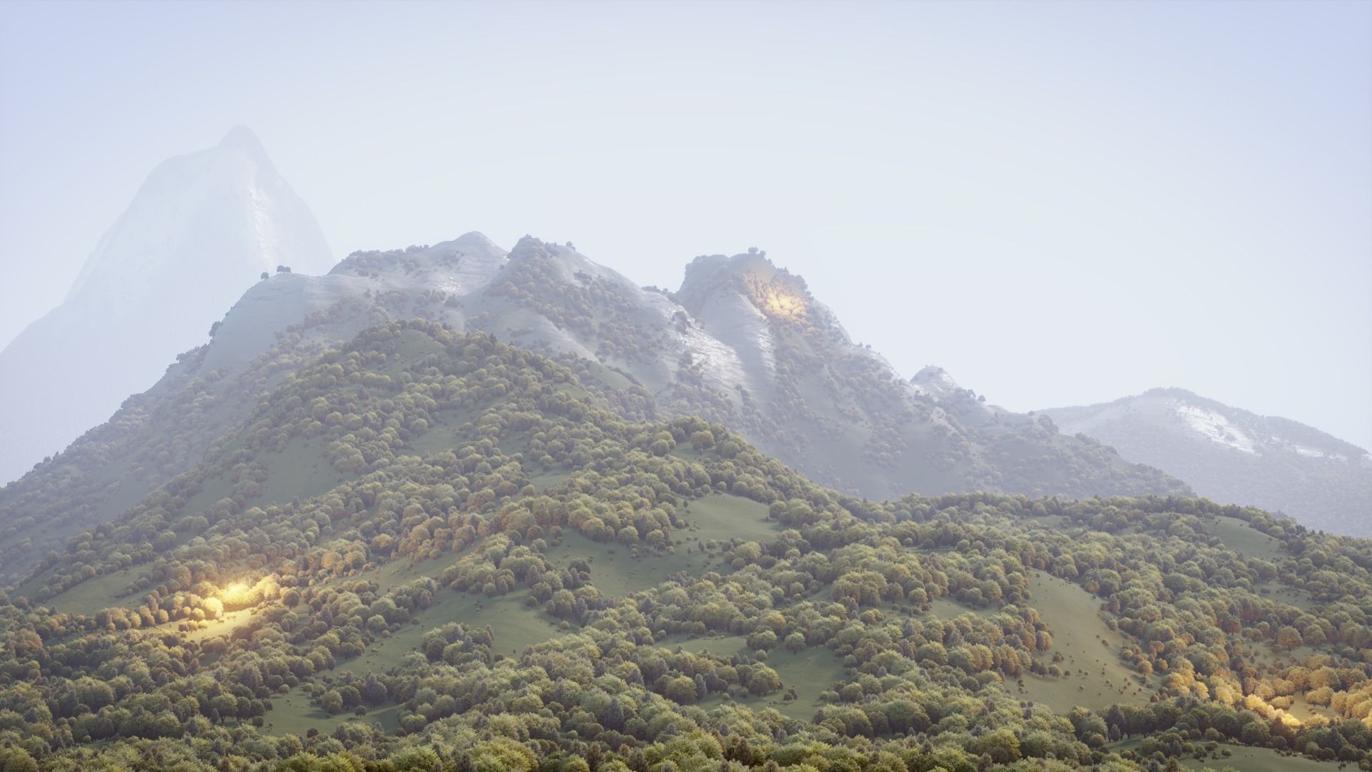 3D model Trees for particle system - for Blender 3D and Cycles VR / AR ...