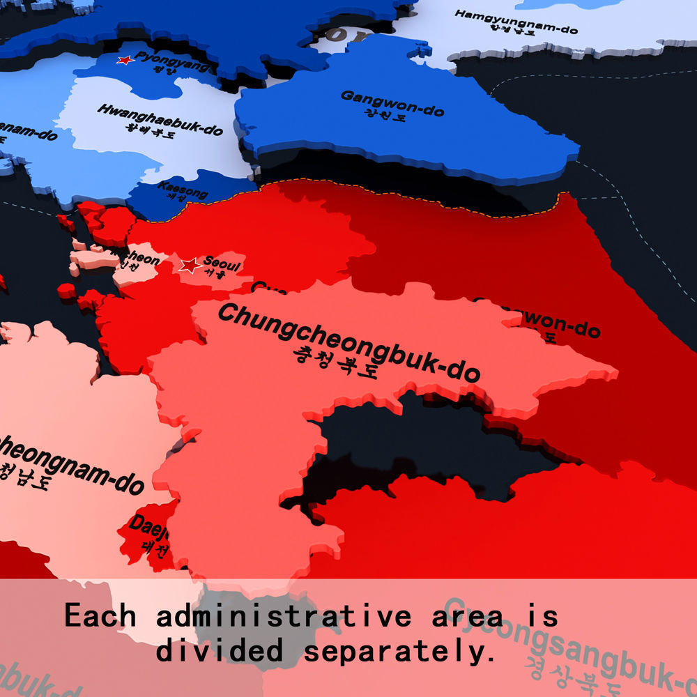 Korean Peninsula 3D model | CGTrader