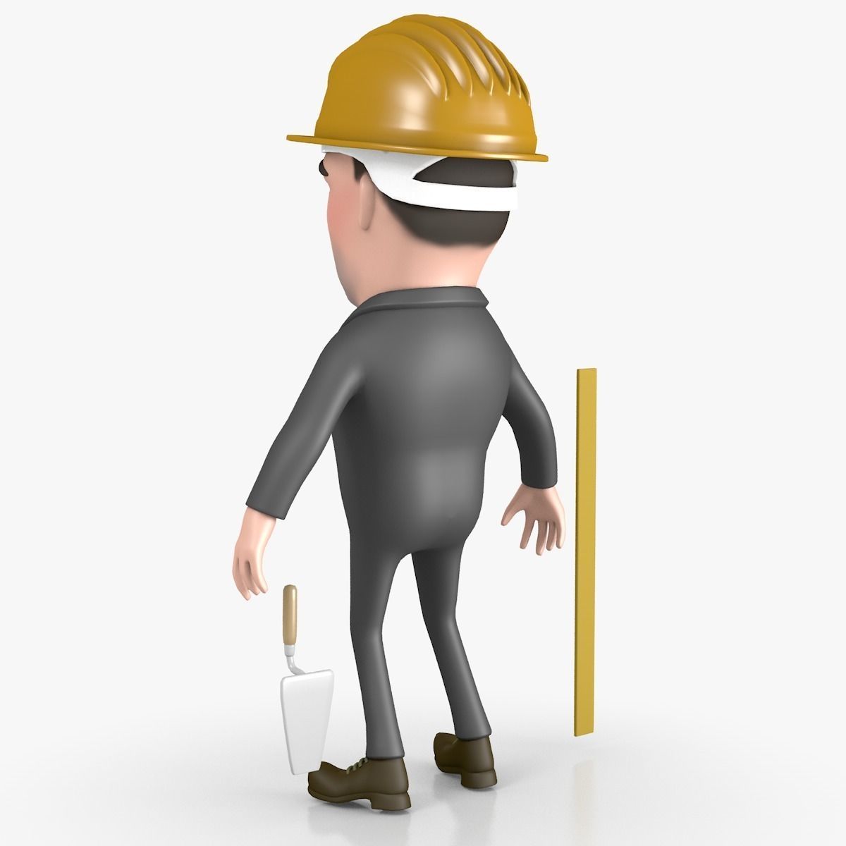 Builder Cartoon Character 3D model | CGTrader