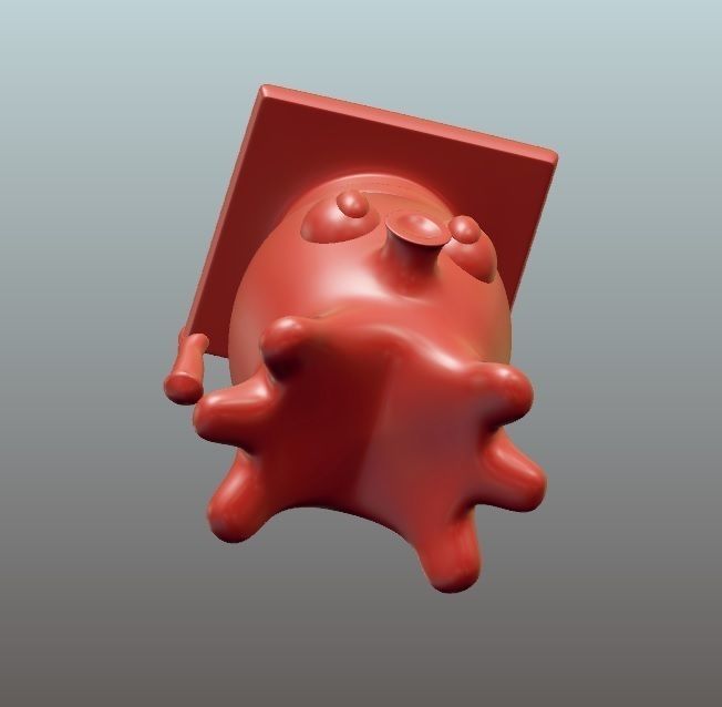 Graduation octopus keychain 3D model 3D printable | CGTrader