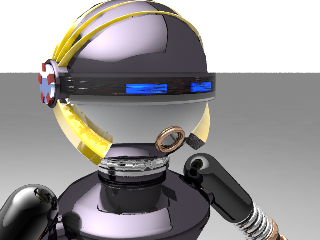 Humanoid low poly robot free 3D model | CGTrader