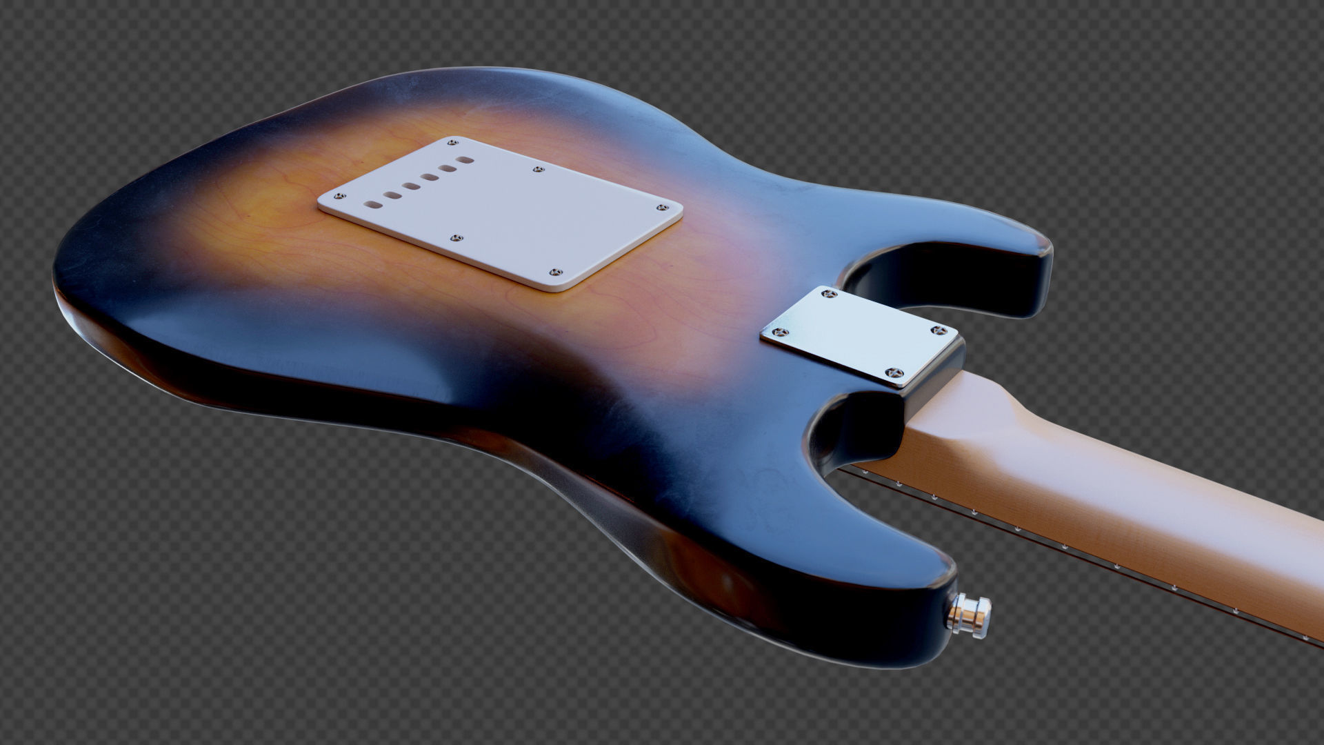 Electric guitar free 3D model | CGTrader