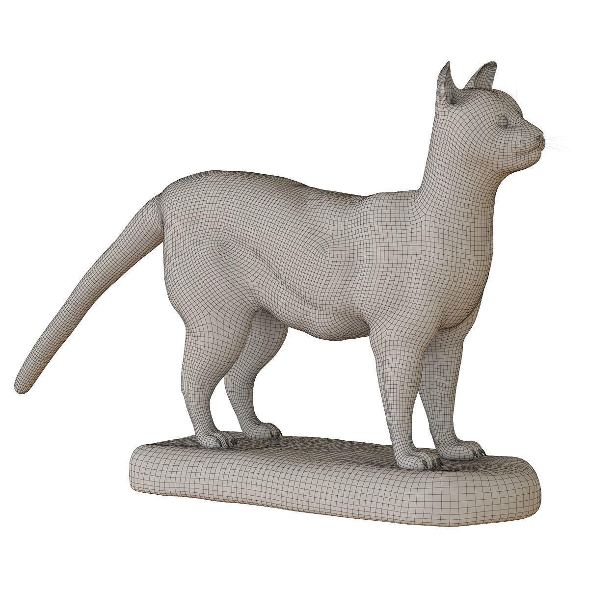 Figurine cat 3D model | CGTrader