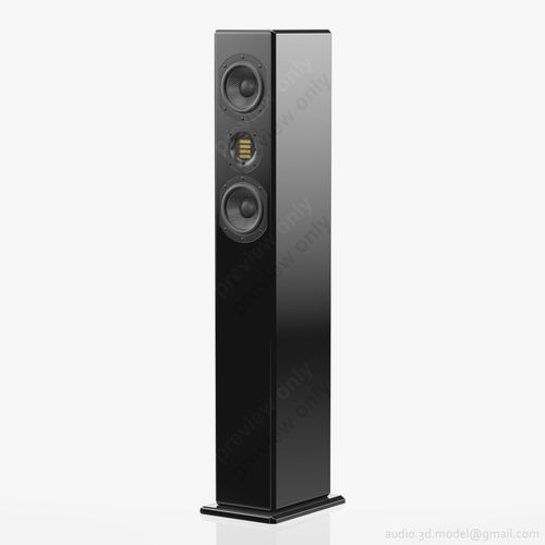 Adam Audio ARTist 6 Gloss Black 3D model | CGTrader