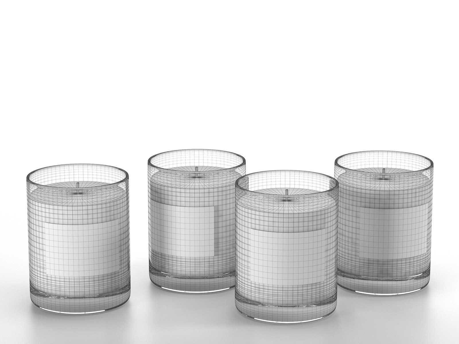 Candle Perfumes Set 3D model | CGTrader