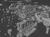 Toyota 1JZ-GTE Inline-6 Custom Drift Engine with Transmission 3D model ...
