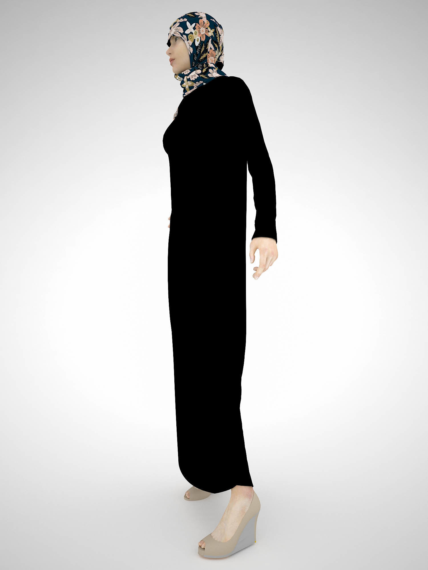 3D model hijab dress VR / AR / low-poly | CGTrader