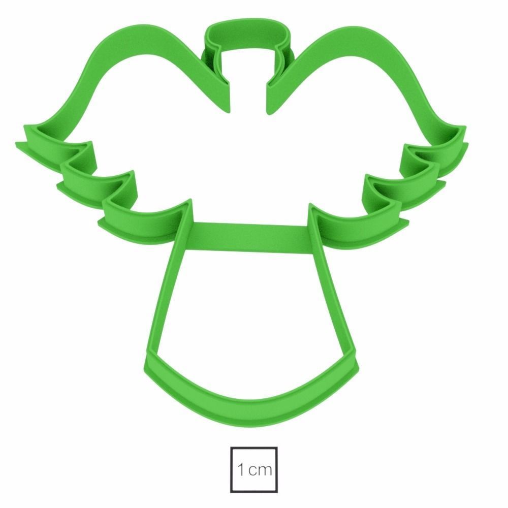 Angel cookie cutter for professional free 3D model 3D printable | CGTrader