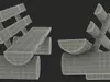 Old Log Bench with Cracks 3D model | CGTrader