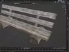 Old Log Bench with Cracks 3D model | CGTrader