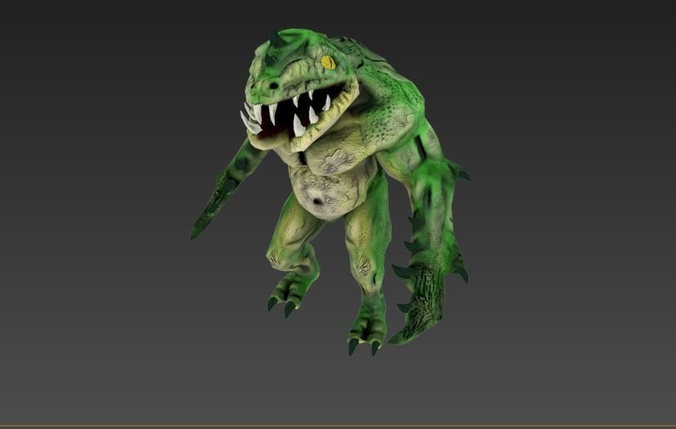 Character Monster free VR / AR / low-poly 3D model animated rigged ...