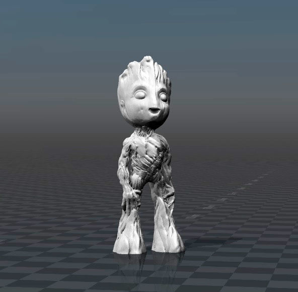 Baby Groot Keychain 3D model 3D printable | CGTrader