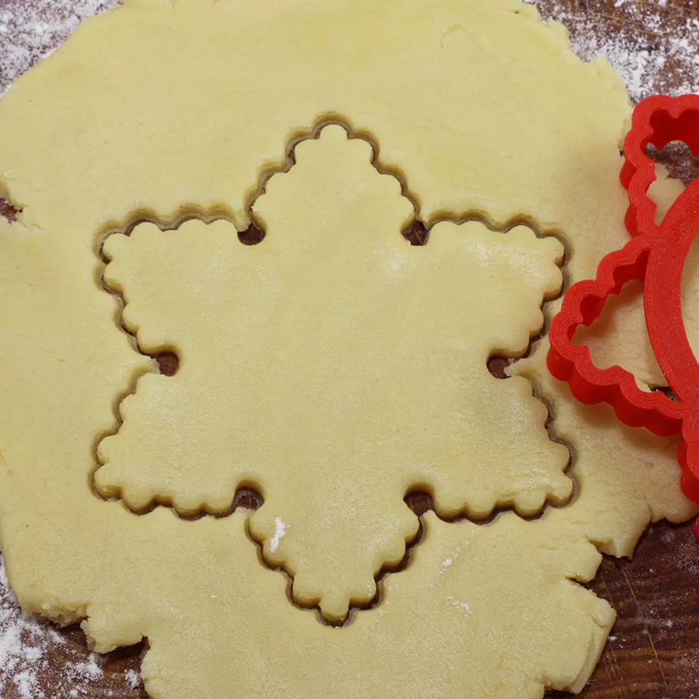 Snowflake wavy cookie cutter for professional free 3D model 3D ...