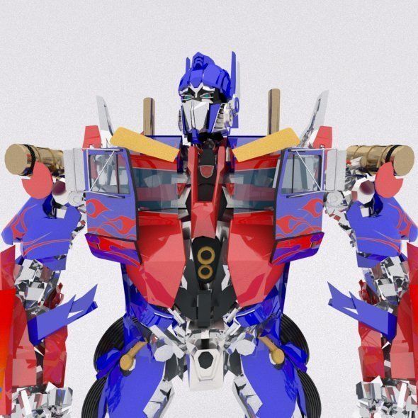 AUTOBOT LEADER Optimus Prime 3D model rigged | CGTrader