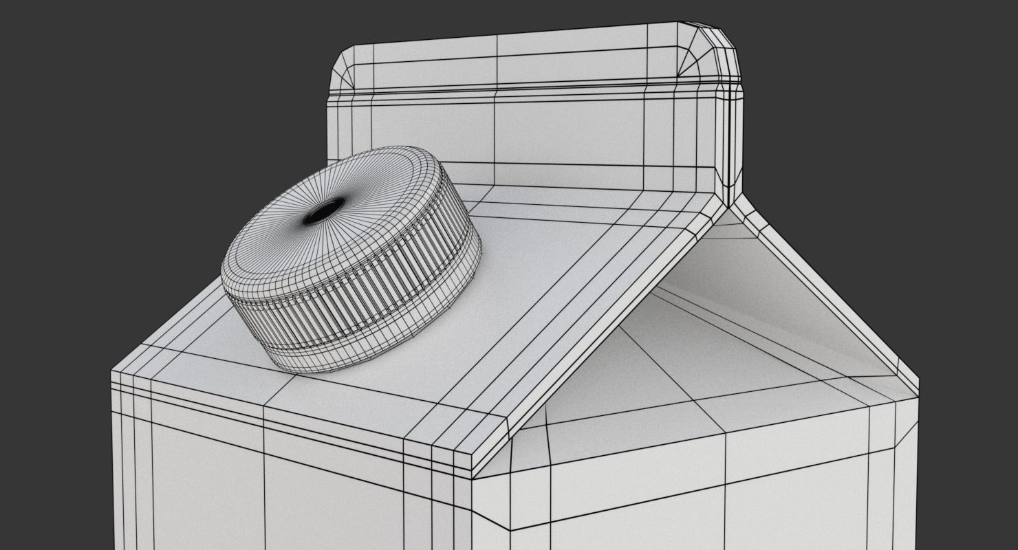 Milk carton 3D model | CGTrader