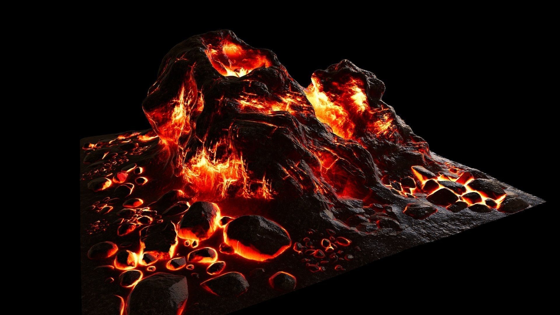 Lava Rock 3D model | CGTrader