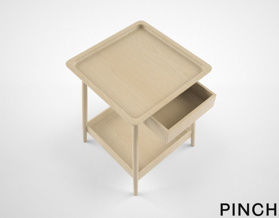 Pinch Harlosh bedside table 3D model | CGTrader