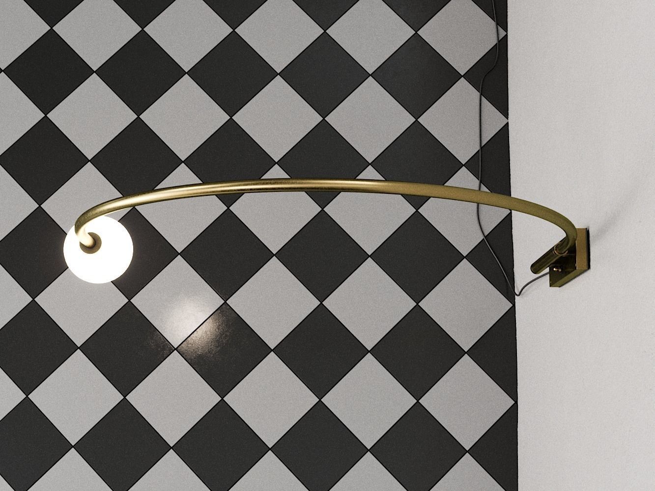 Contour Wall lamp 3D model | CGTrader