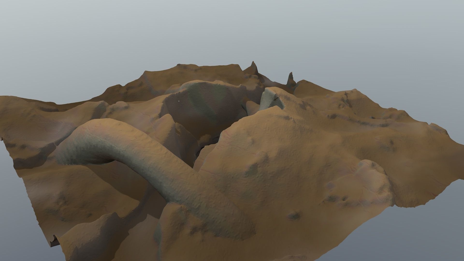The Abyss desert island in middle of ocean 3D model | CGTrader