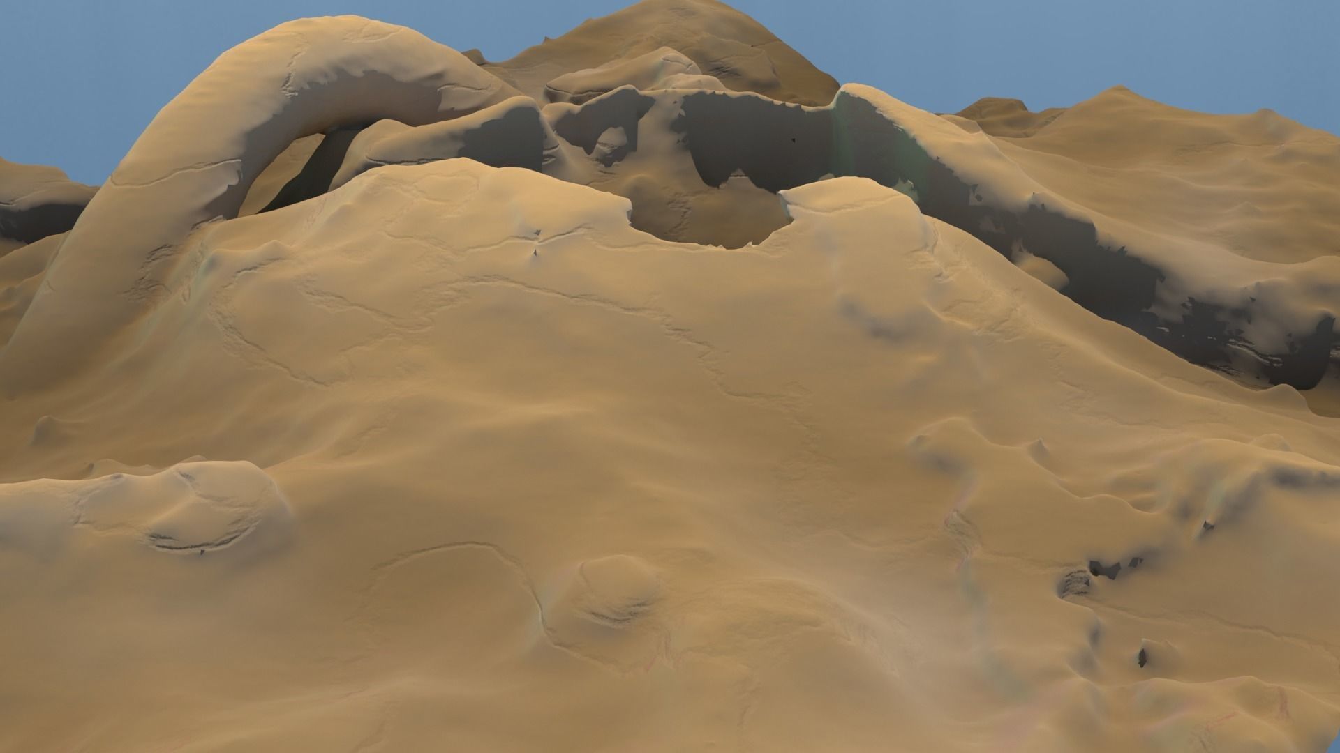 The Abyss desert island in middle of ocean 3D model | CGTrader