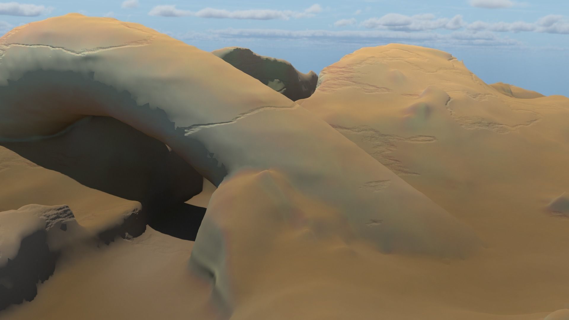 The Abyss desert island in middle of ocean 3D model | CGTrader
