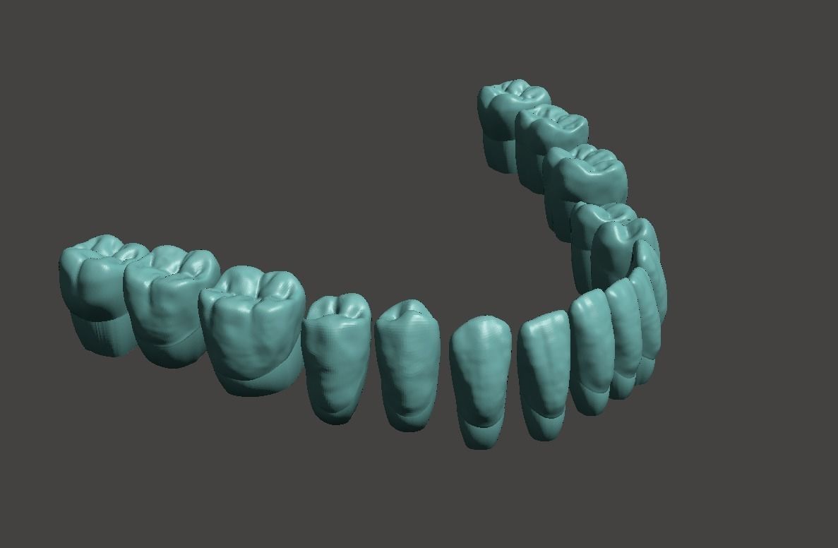 Digital Teeth 3D model 3D printable | CGTrader