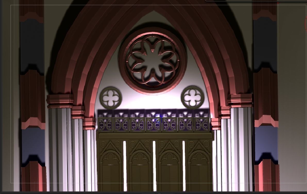 3D model Gothic VR / AR / low-poly | CGTrader