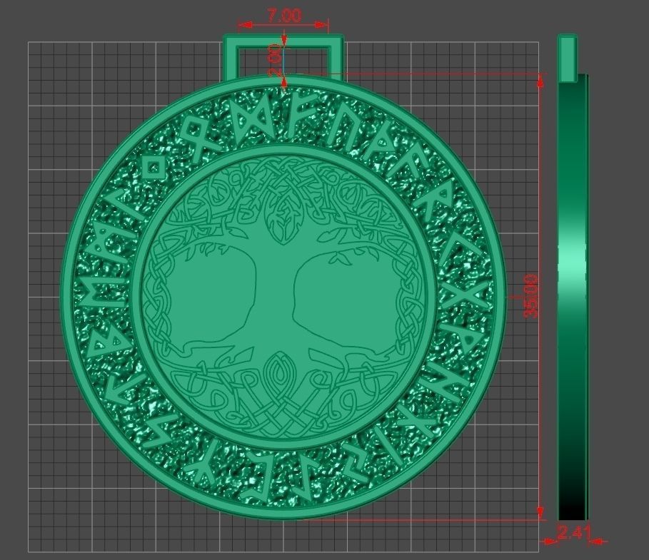 pendant the tree of Life 3D model 3D printable | CGTrader