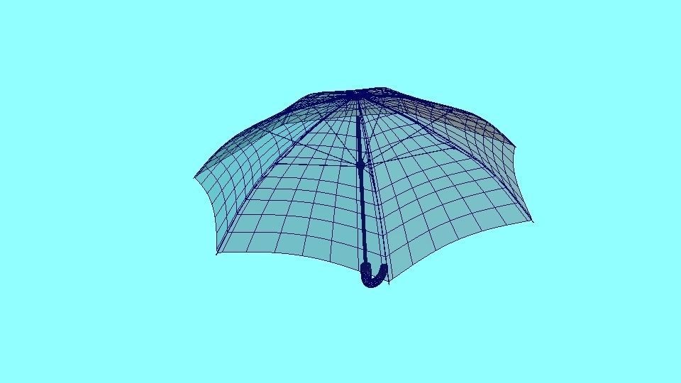 3D model Umbrella 3d model rainbow VR / AR / low-poly | CGTrader