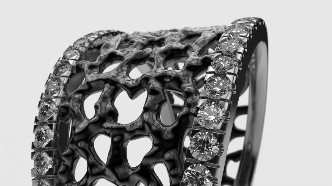 Amorphous ring abstraction 3D model 3D printable | CGTrader