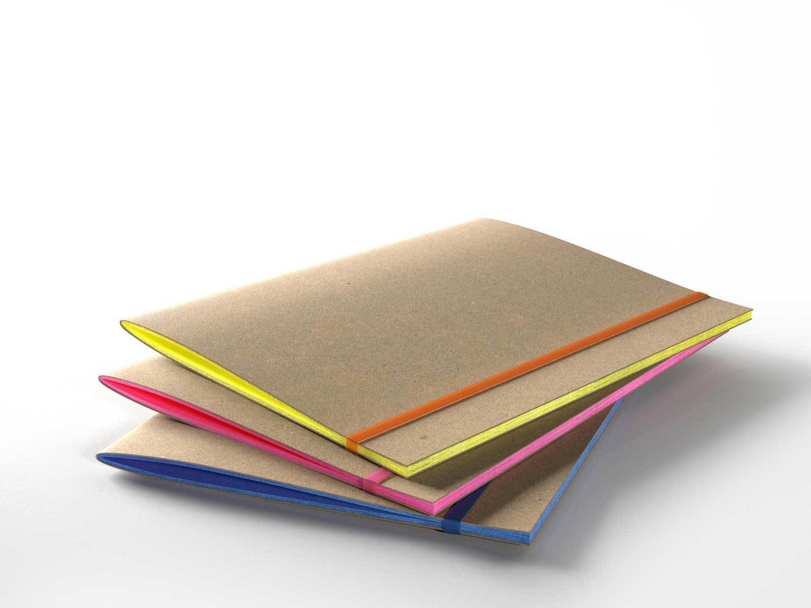 Kraft Paper Notebooks 3D model | CGTrader