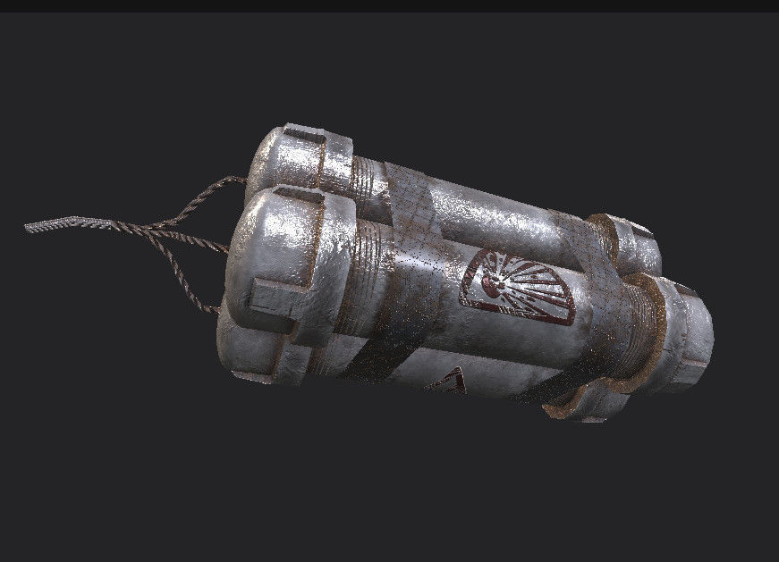 3D model Pipe Bomb Low poly VR / AR / low-poly | CGTrader