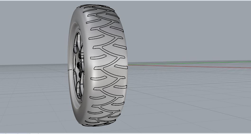 low poly tire car tire ready for games Wheel low-poly 3d model 3D model ...