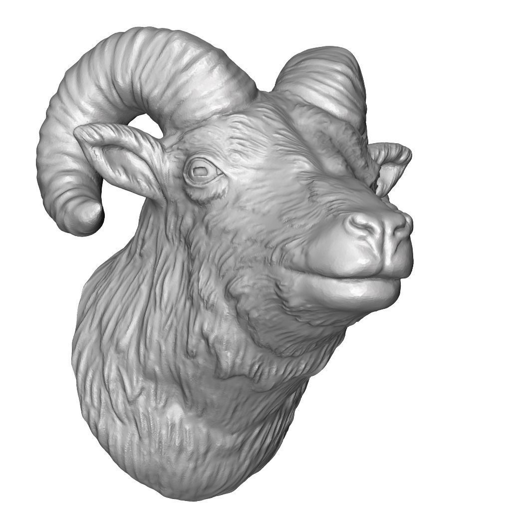 ram head 2 3D model 3D printable | CGTrader