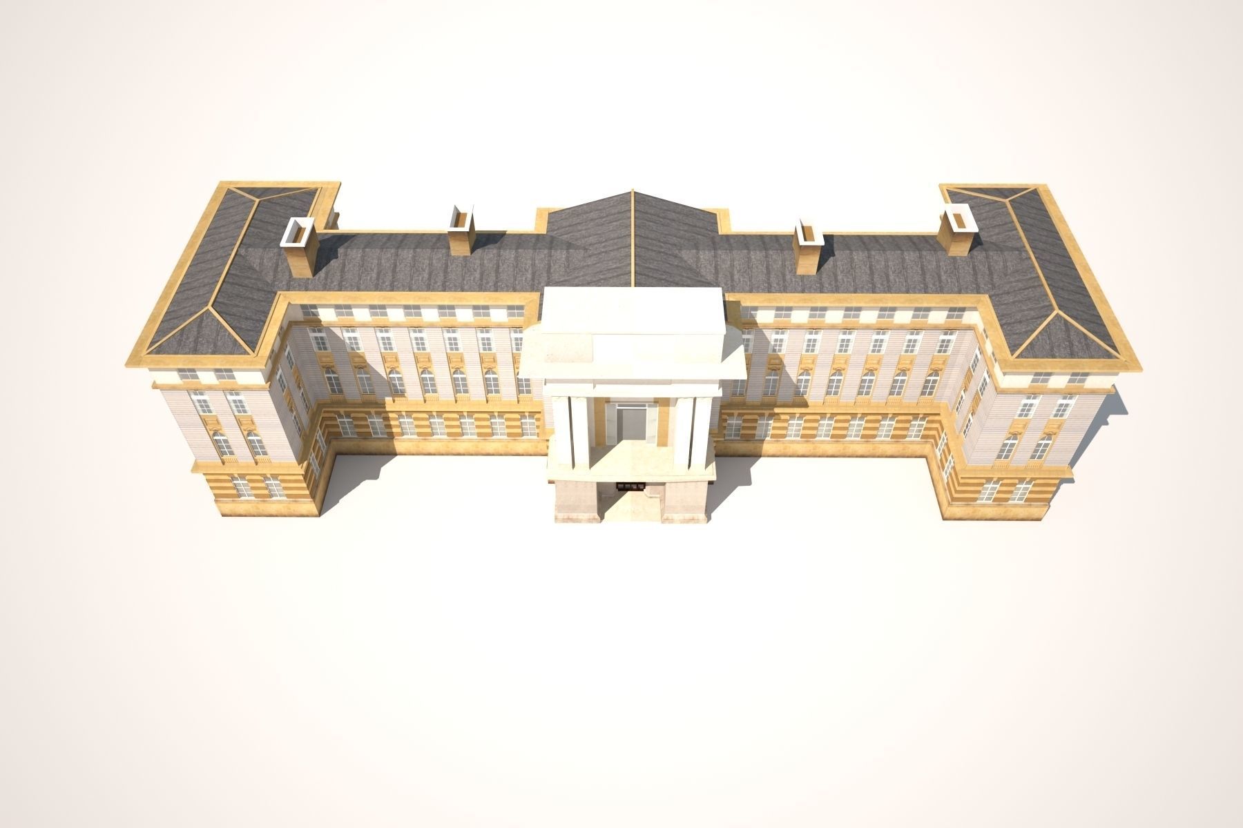 Neoclassical Building 164 3D model | CGTrader