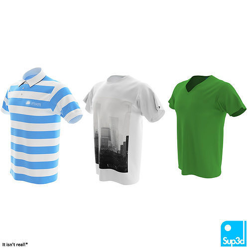 Shirts for Men 3D model | CGTrader