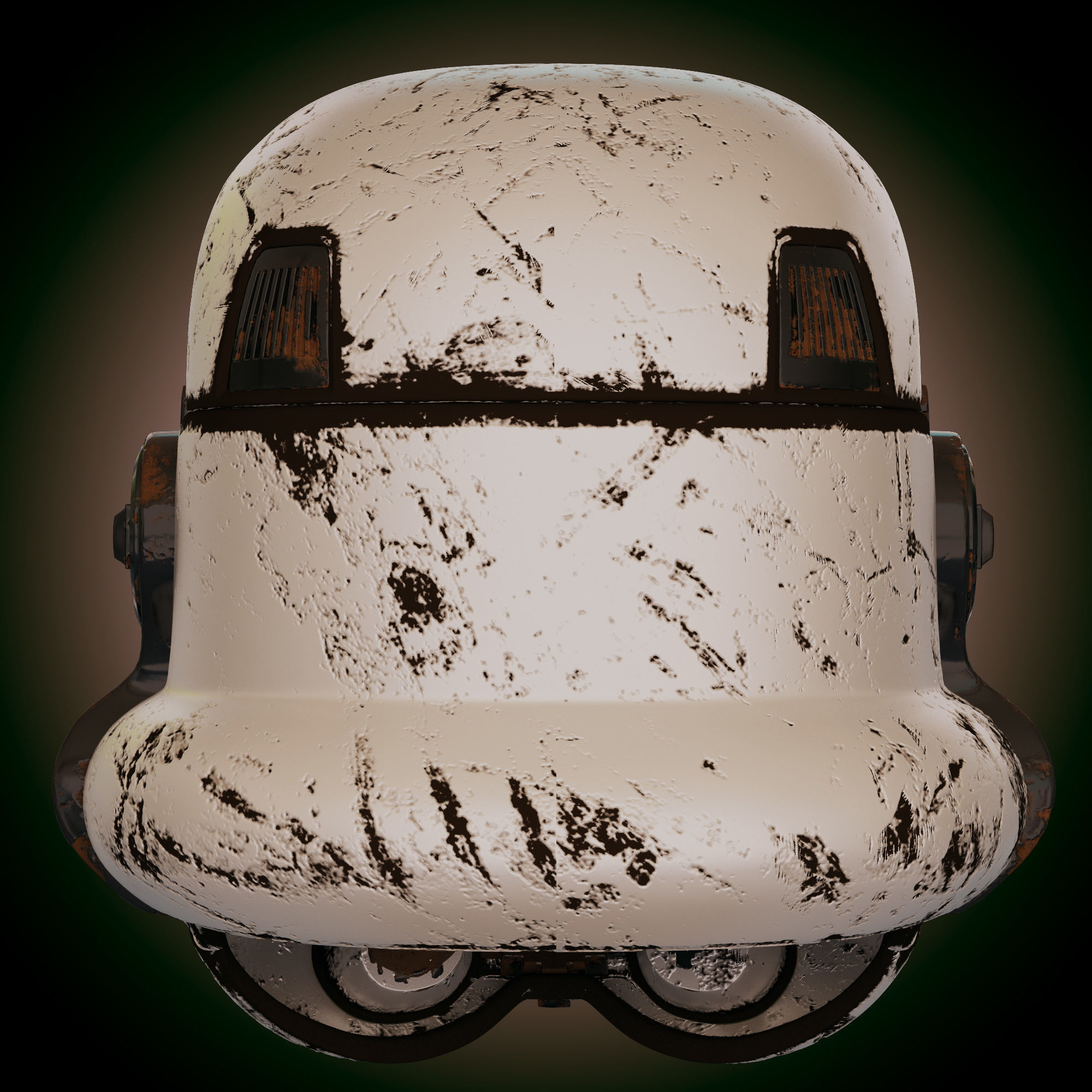 Star Wars Damaged stormtrooper helmet 3D model | CGTrader