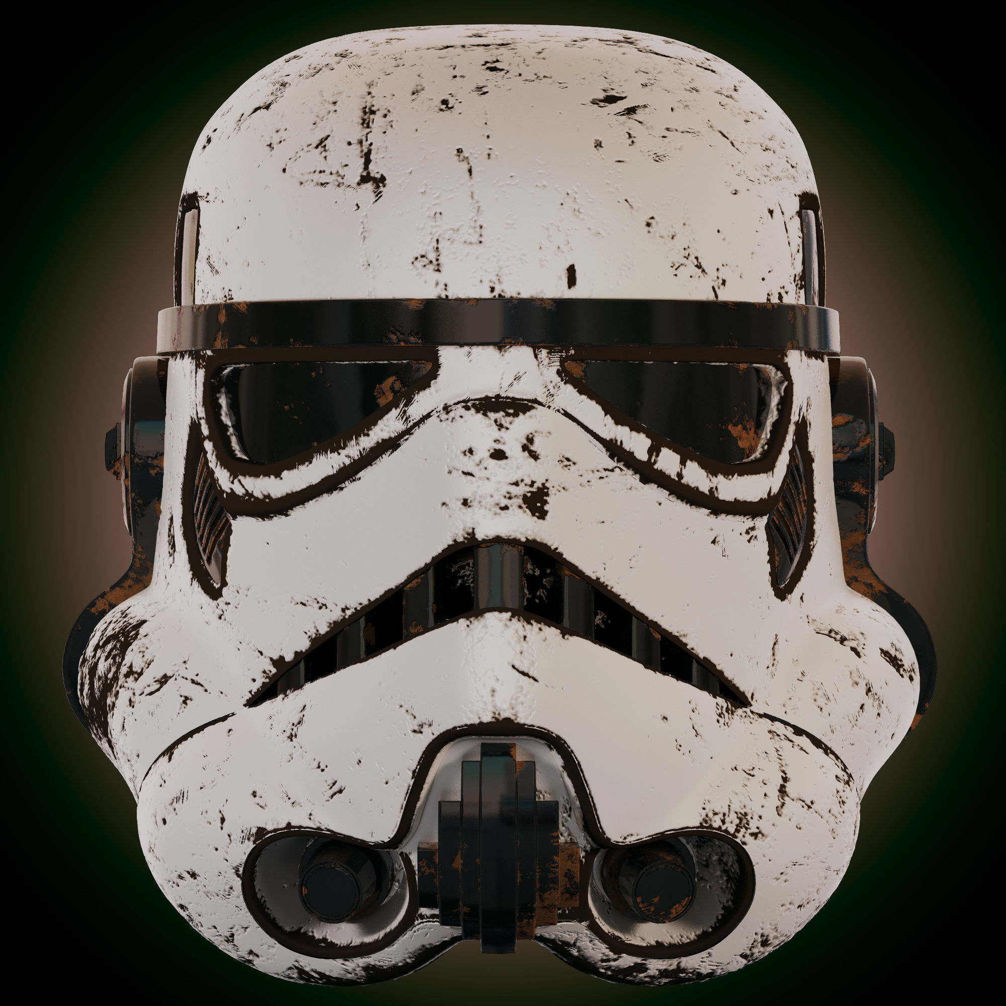 Star Wars Damaged stormtrooper helmet 3D model | CGTrader