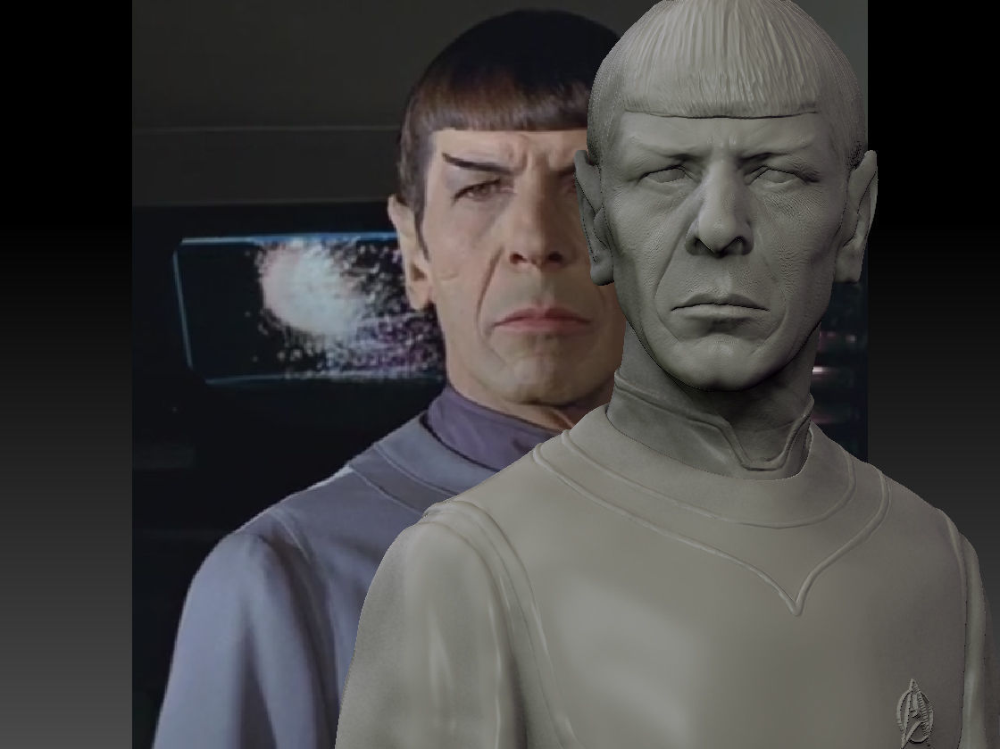 mr Spock bust Leonard Nimoy Star Trek 3D model 3D printable | CGTrader