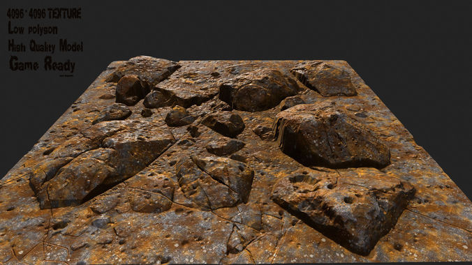 3D model Rocks rusty rock texture VR / AR / low-poly | CGTrader