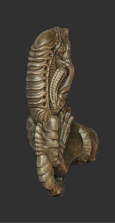 Cane alien 3D model 3D printable | CGTrader