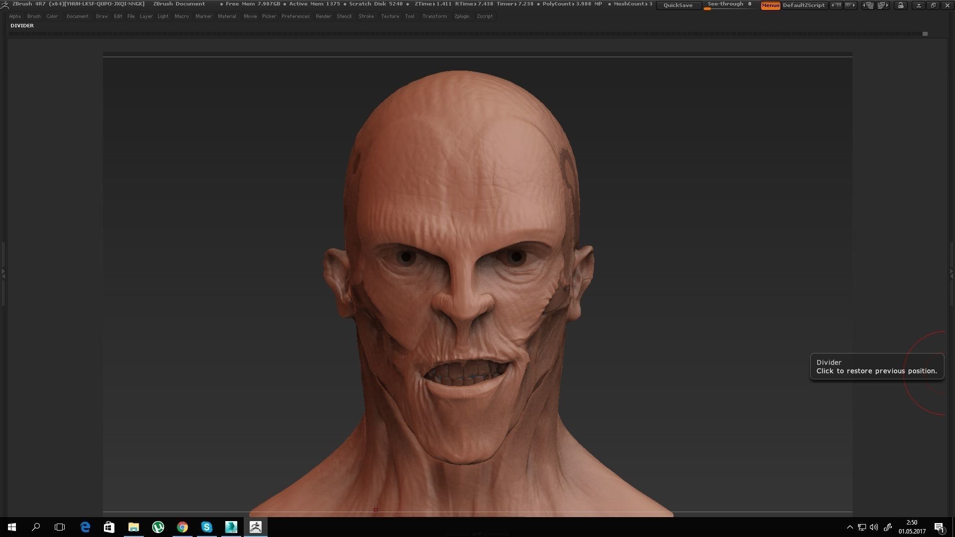 mutant head free 3D model | CGTrader