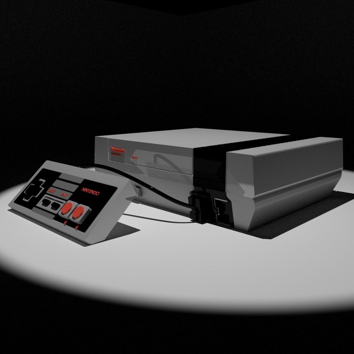 Nintendo NES 3D model | CGTrader