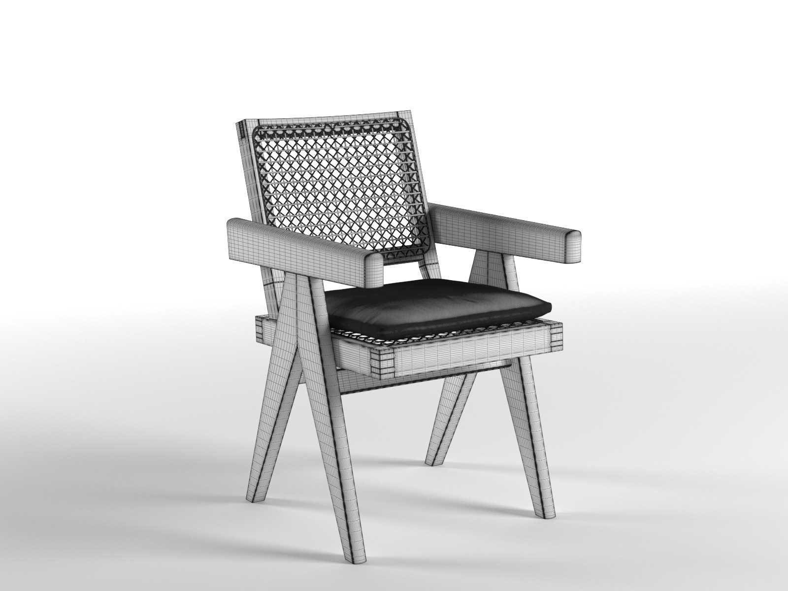 Office Cane Chair 3D model | CGTrader