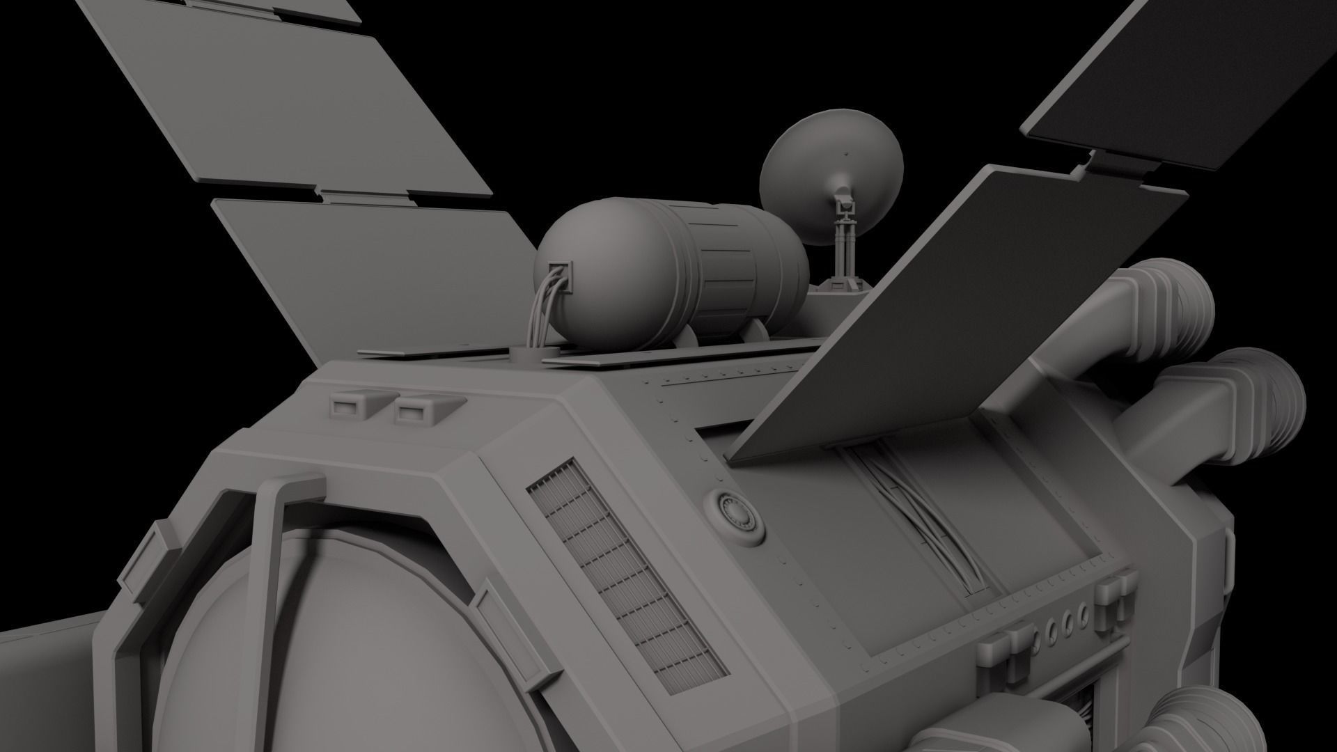 Escape Pod Spaceship complete model 3D model | CGTrader