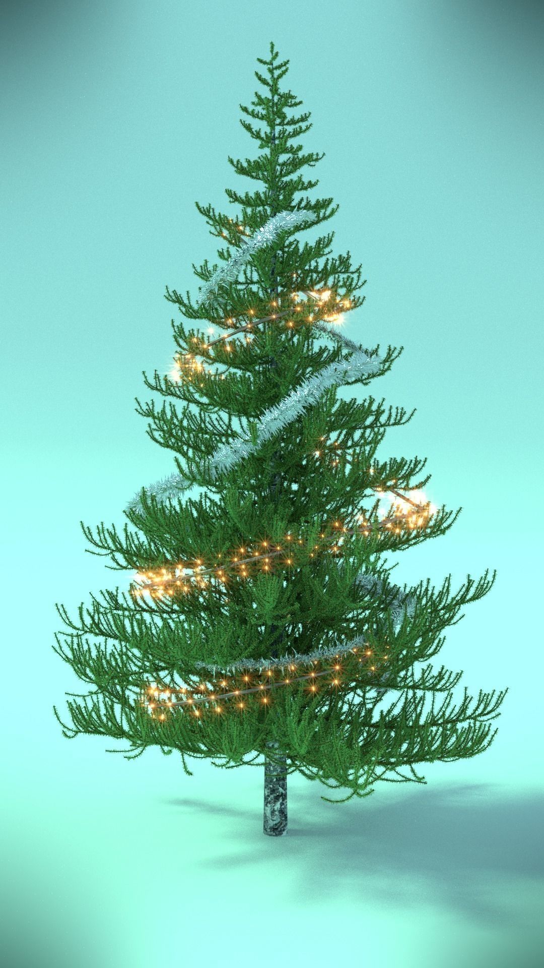 High Poly Christmas Tree free 3D model | CGTrader