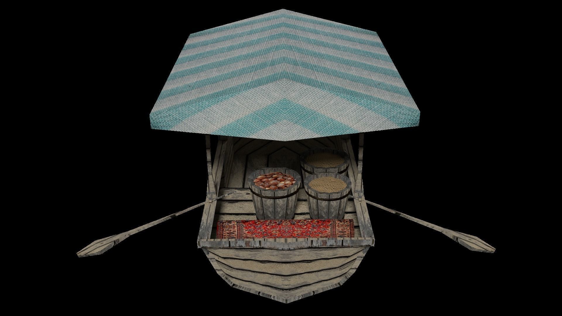 3D model Medieval Wooden Cargo Ship Docks Pack Convoy Merchant Sail ...