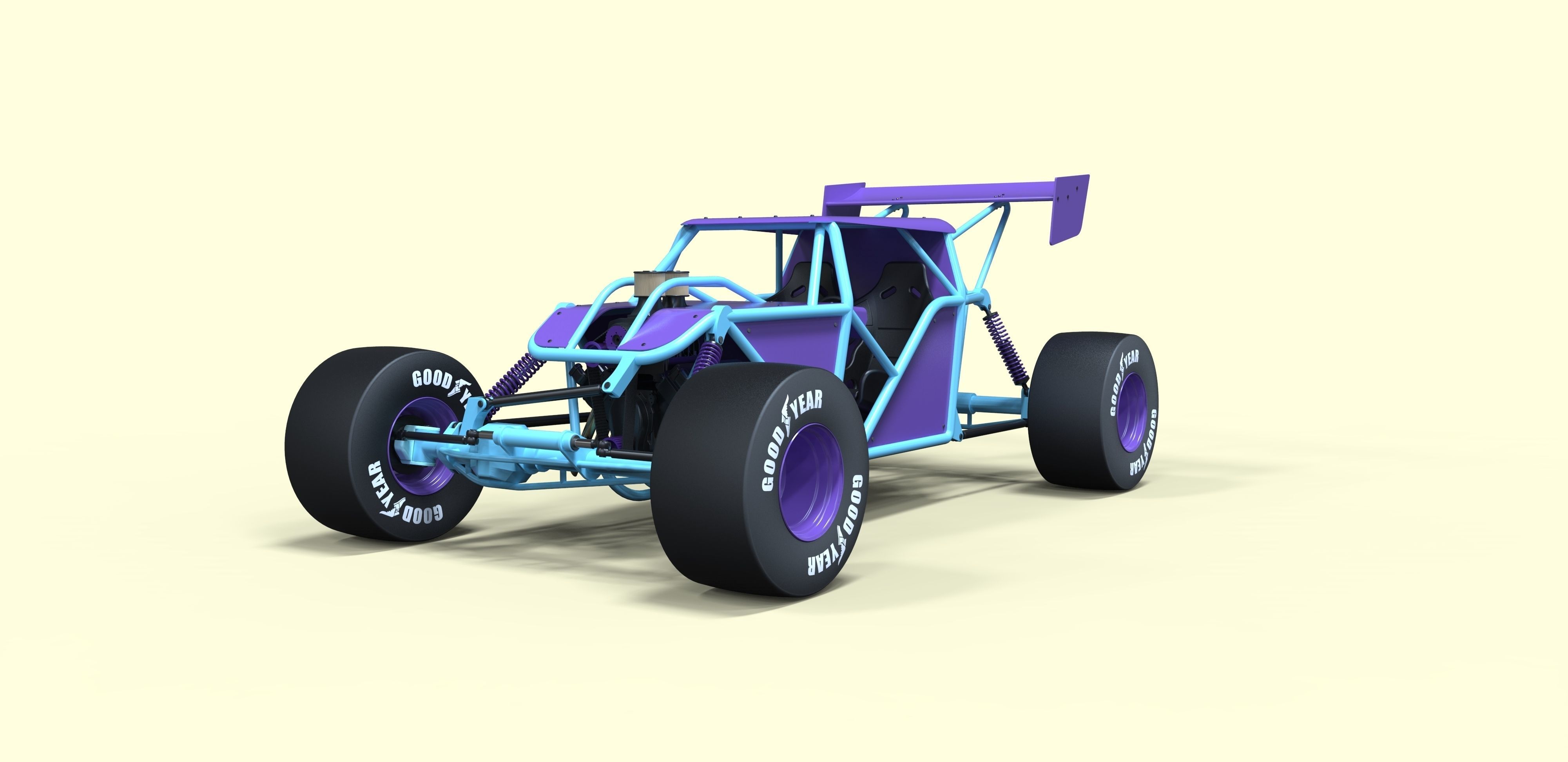 Road buggy 3D model | CGTrader