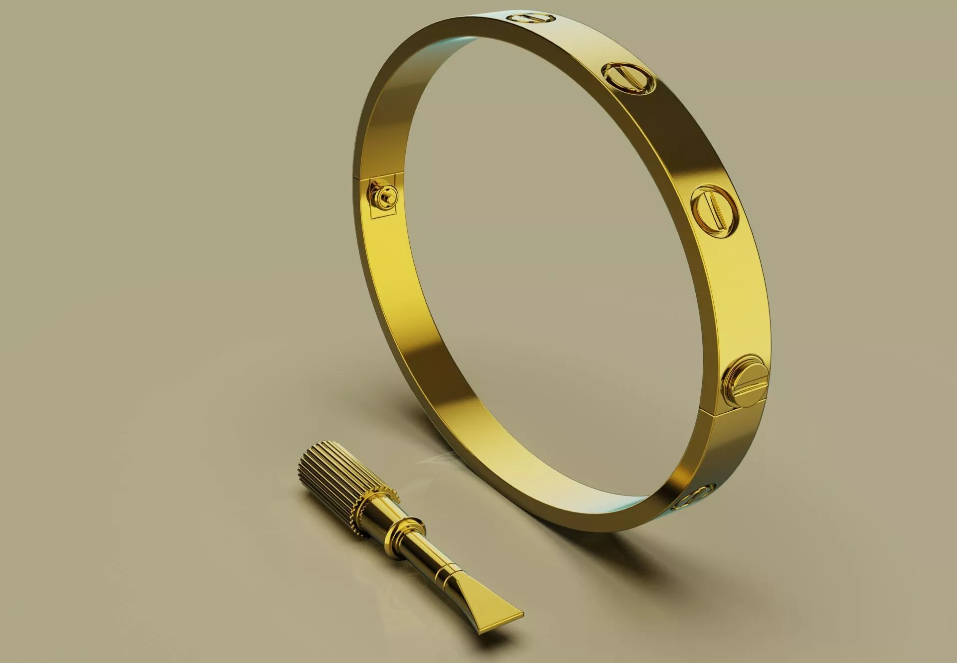 Love bracelet de cartier SIZE 170MM 3D PRINT N10 3D model 3D printable ...